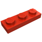 LEGO PART 3623 Plate 1 x 3 | Rebrickable - Build with LEGO