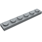 LEGO PART 3666 Plate 1 x 6 | Rebrickable - Build with LEGO
