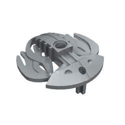 LEGO PART 44937 Large Figure Shield 5 x 5 with Flames Twin ...