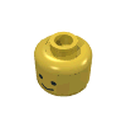 LEGO PART 3626cpr0001 Minifig Head Standard Grin Print [Hollow Stud ...