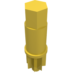 LEGO PART 50903 Large Figure Spinner Rod 2.5L with Gear 8 Tooth ...