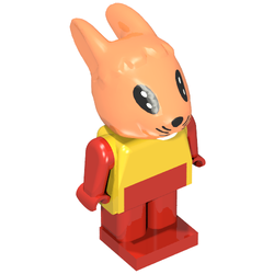 LEGO PART fabfig0003c01pr0001 Fabuland Figure Bunny 1 | Rebrickable ...
