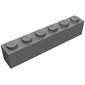 LEGO PART 3009 Brick 1 x 6 | Rebrickable - Build with LEGO