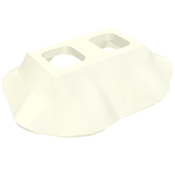 LEGO PART 24782 Minifig Hipwear Skirt [Plain] | Rebrickable - Build ...