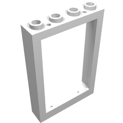 LEGO PART 2493b Window 1 x 4 x 5 with Hollow Studs | Rebrickable ...