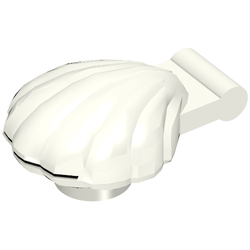 LEGO PART 30218 Animal, Clam [Type 1 - Continuous Scalloped Inner Lip ...