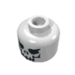 LEGO PART 3626bpr0190 Minifig Head Skeleton, Evil Skull Print ...