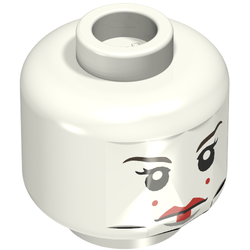 LEGO PART 3626cpr1005 Minifig Head Padme Amidala (Queen), Red Lips ...