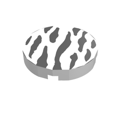 LEGO PART 4150pr0018 Tile Round 2 x 2 with Zebra Stripes Print ...