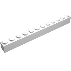 LEGO PART 6112 Brick 1 x 12 | Rebrickable - Build with LEGO