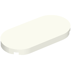 LEGO PART 66857 Tile Round 2 x 4 | Rebrickable - Build with LEGO