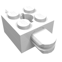 LEGO PART 792c03 Arm Holder Brick 2 x 2 with Hole and 2 Arms ...