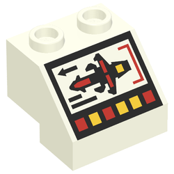 LEGO PART 905c01pr0001 Light Brick Slope 45° 2 x 2 with Computer ...