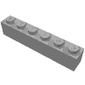 LEGO PART 3009 Brick 1 x 6 | Rebrickable - Build with LEGO