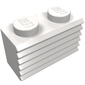 LEGO PART 2877 Brick Special 1 x 2 with Grille | Rebrickable - Build ...