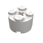 LEGO PART 3941 Brick Round 2 x 2 with Axle Hole | Rebrickable - Build ...