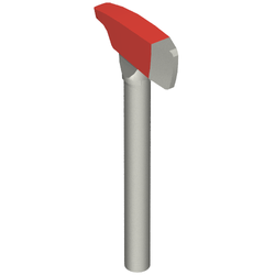 LEGO PART 39802pr0001 Weapon Axe With Red Head | Rebrickable - Build ...