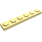 LEGO PART 3666 Plate 1 x 6 | Rebrickable - Build with LEGO