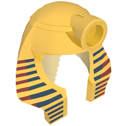 LEGO PART 90462pr0003 Headdress Mummy with Dark Red Stripes Thin Print ...