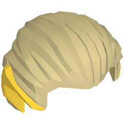 LEGO PART 93230pr0001 Hair Swept Back with Pointy Ears Yellow Print ...