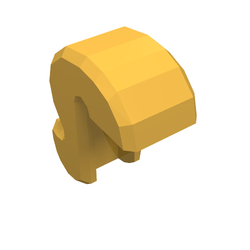 LEGO PART 15429 Animal Body Part, Cat Tail, Flat Inside | Rebrickable ...