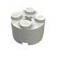 LEGO PART 3941 Brick Round 2 x 2 with Axle Hole | Rebrickable - Build ...