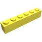 LEGO PART 3009 Brick 1 x 6 | Rebrickable - Build with LEGO