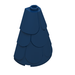 LEGO PART 35563 Tower Roof 2 x 4 x 4 Half Cone Shaped with Roof Tiles ...