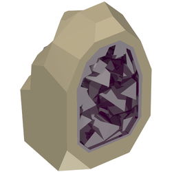 LEGO PART 49656pat0001 Geode / Rock with Glitter Trans-Dark Pink ...