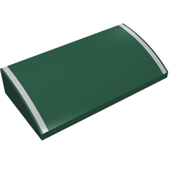 LEGO PART 61068pr0001 Slope Brick Curved 2 x 4 No Studs [No Bottom ...