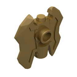 LEGO PART 11096 Weapon Axe Head with Twin-Blade | Rebrickable - Build ...