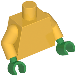 LEGO PART 973c21h31pr0001 Torso, Dark Green Robe, Ninja Armor print ...
