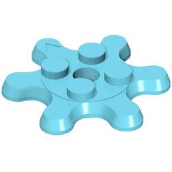 LEGO PART 35442 Plate Special 2 x 2 Splat Gear with 6 Teeth ...