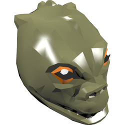 LEGO PART 87570pr0002 Minifig Head Special, Trandoshan, White Pupils ...