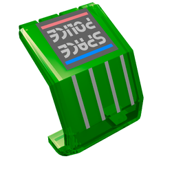 LEGO PART 2483pr0001 Windscreen 4 x 4 x 4 1/3 Helicopter with Space ...