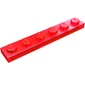 LEGO PART 3666 Plate 1 x 6 | Rebrickable - Build with LEGO