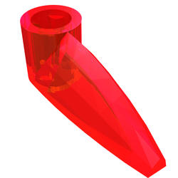 LEGO PART 41669 Technic Tooth 1 x 3 with Axle Hole [Rounded Underside ...