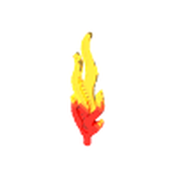 LEGO PART 85959pat0003 Wave / Flame Rounded Large with Marbled Trans ...