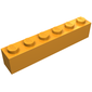 LEGO PART 3009 Brick 1 x 6 | Rebrickable - Build with LEGO