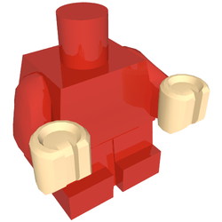 LEGO PART 25128c02 Baby / Toddler Body with Fixed Arms and Light Nougat ...