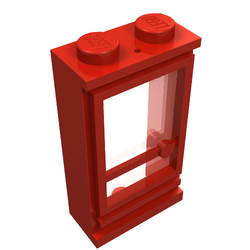LEGO PART 32ac01 Door 1 x 2 x 3 Left with Solid Studs, Fixed Glass ...