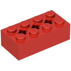 LEGO PART 39789 Brick Special 2 x 4 with 3 Axle Holes | Rebrickable ...