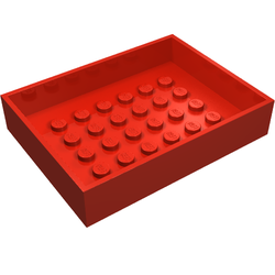 LEGO PART 4082 Box 6 x 8 x 1 1/3 Bottom | Rebrickable - Build with LEGO