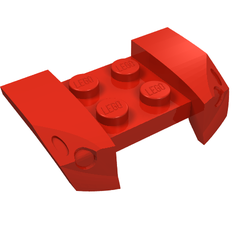 LEGO PART 44674 Mudguard 2 x 4 with Molded Headlights | Rebrickable ...