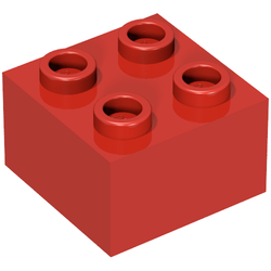 LEGO PART m3003 Minitalia Brick 2 x 2 with Bottom X Support ...