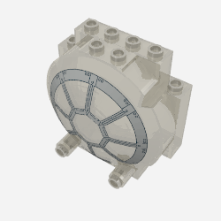 LEGO PART 30366pr0001 Windscreen 3 x 6 x 5 Bubble with Studs on Top ...