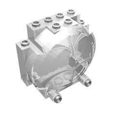 LEGO PART 30366pr0004 Windscreen 3 x 6 x 5 Bubble with Studs on Top ...