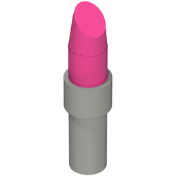 LEGO PART 93094pat0001 Lipstick with Light Bluish Gray Handle ...