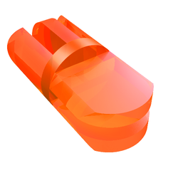 LEGO PART 412 Arm Piece 90° Turn [2 / 3 Fingers] | Rebrickable - Build ...