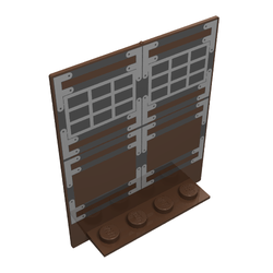 LEGO PART 30102pr0001 Swivel, Flat Base 2 x 5 x 5 with Ninja Print ...